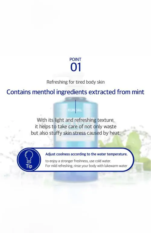 KUNDAL Cool & Clear Ice Boosting Body Washaqua Mint