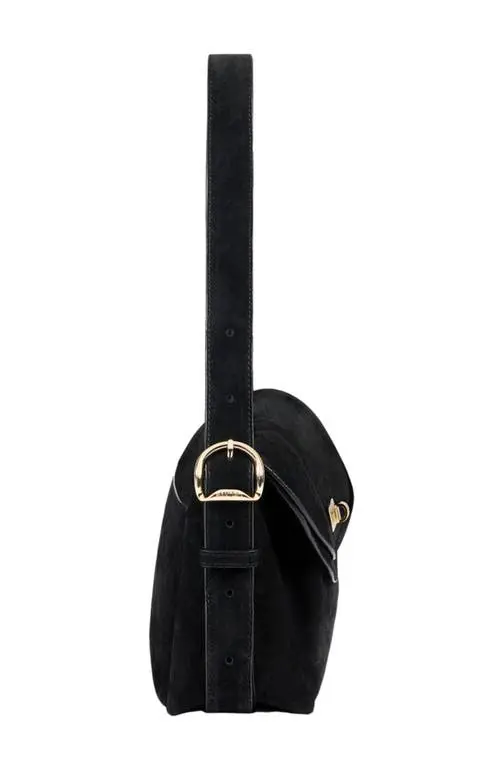 Sandro Le Mambo Suede Bag - Black