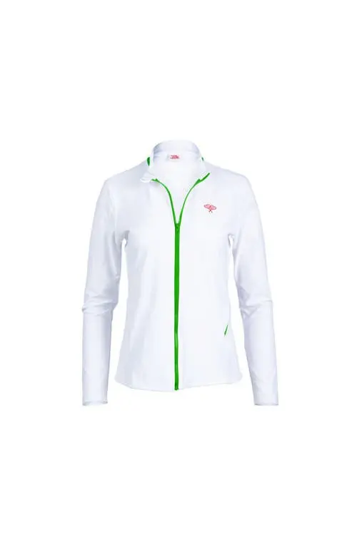 LOVE ALL TENNIS Gabriela Full Zip Jacket - Green