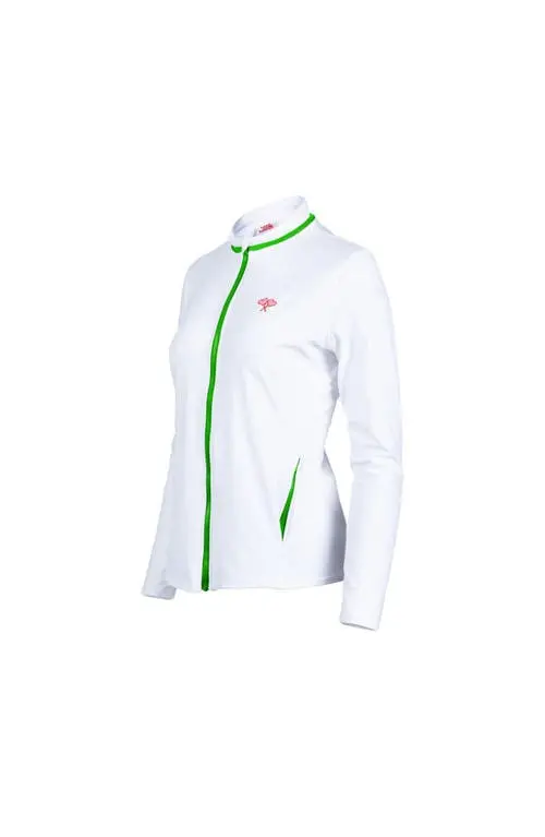 LOVE ALL TENNIS Gabriela Full Zip Jacket - Green