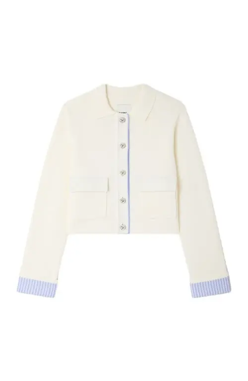 Sandro Wool Polo Cardigan