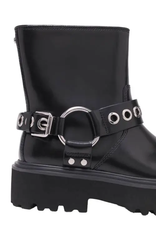 Maje Leather Biker Boots