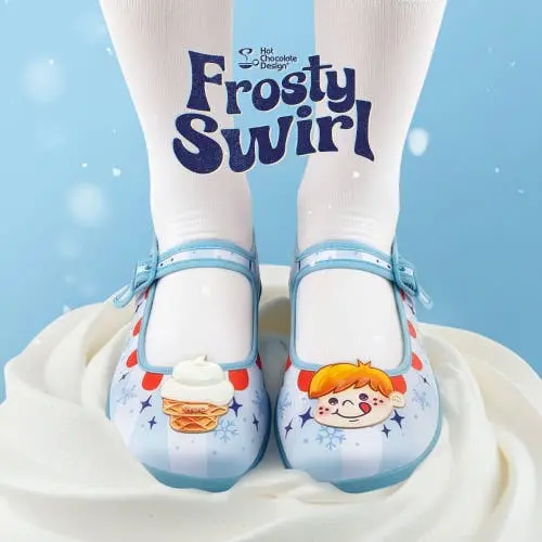 HOT CHOCOLATE DESIGN Frosty Swirl Mary Jane Flat