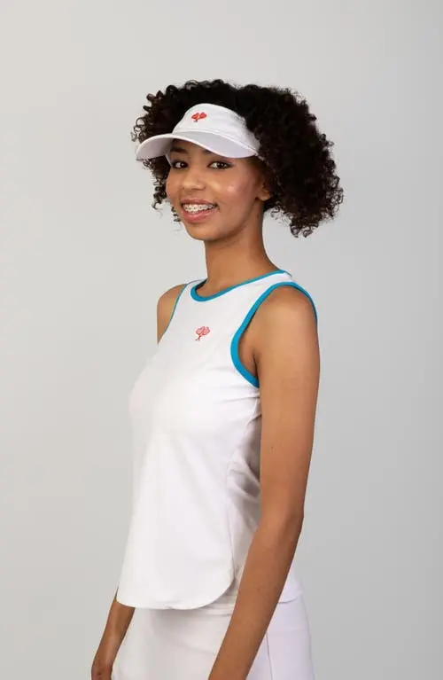 LOVE ALL TENNIS Sleeveless Athletic Tank Top - Aqua