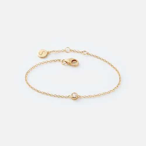 SARA PATINO White Topaz Bracelet - Gold