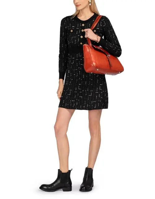 OLD TREND Monarda Leather Shoulder Bag - Cognac