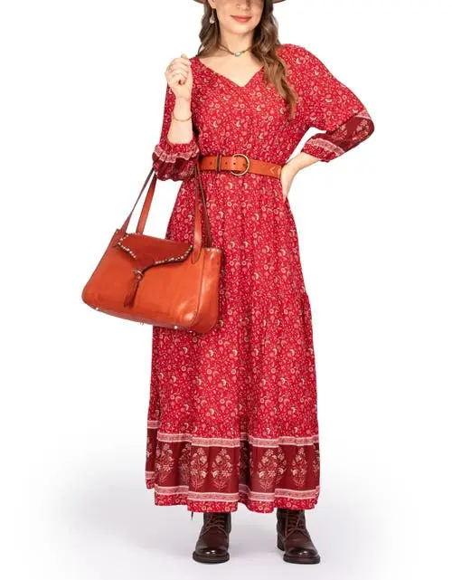 OLD TREND Monarda Leather Shoulder Bag - Cognac