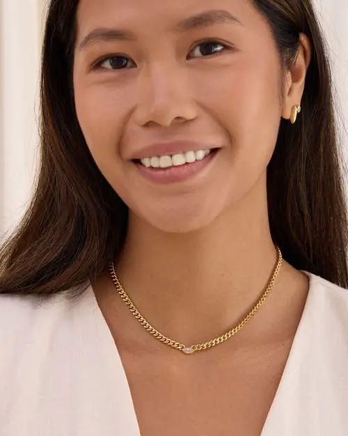 SARA PATINO Cassia Curb Chain Necklace