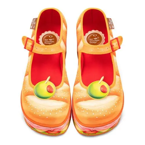 Hot Chocolate Design Mary Jane Platforms