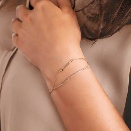 SARA PATINO White Topaz Tennis Bracelet