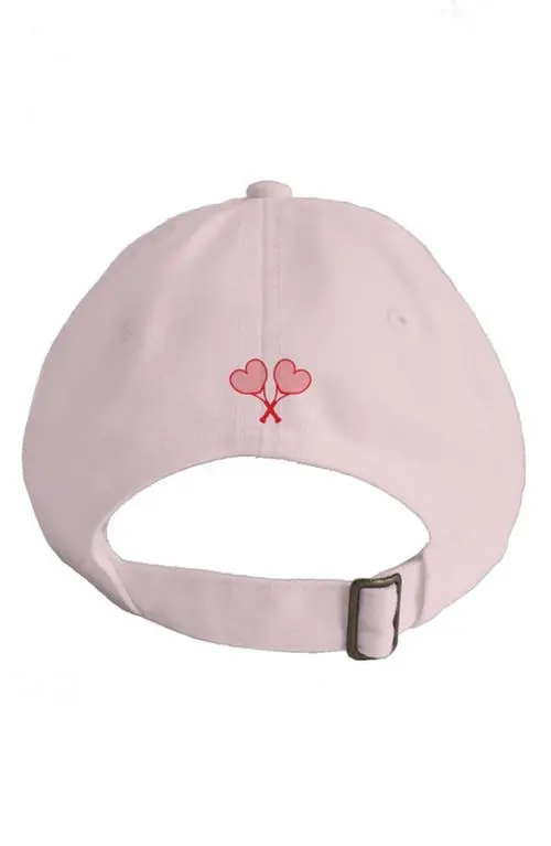 LOVE ALL Embroidered Baseball Cap - Light Pink