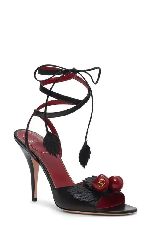 Valentino Garavani Cherryfic Ankle Strap Sandals