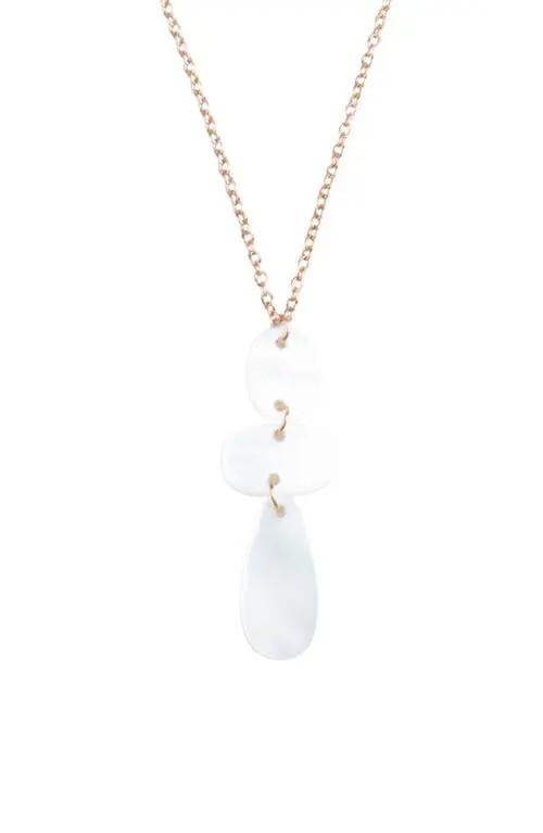 LIKHA Mother-of-pearl Pendant Necklace - White