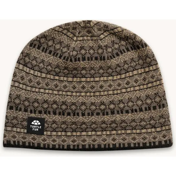 Turtle Fur Franz Merino Wool Beanie - Brown
