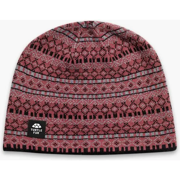 Turtle Fur Franz Merino Wool Beanie - Franz Cherry