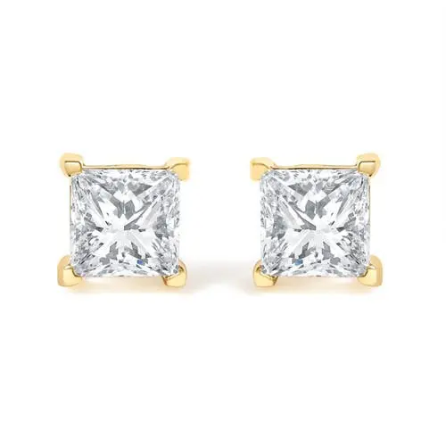HAUS OF BRILLIANCE Igi Certified 14k Gold 1/2 Ct. Diamond Stud Earrings - Yellow