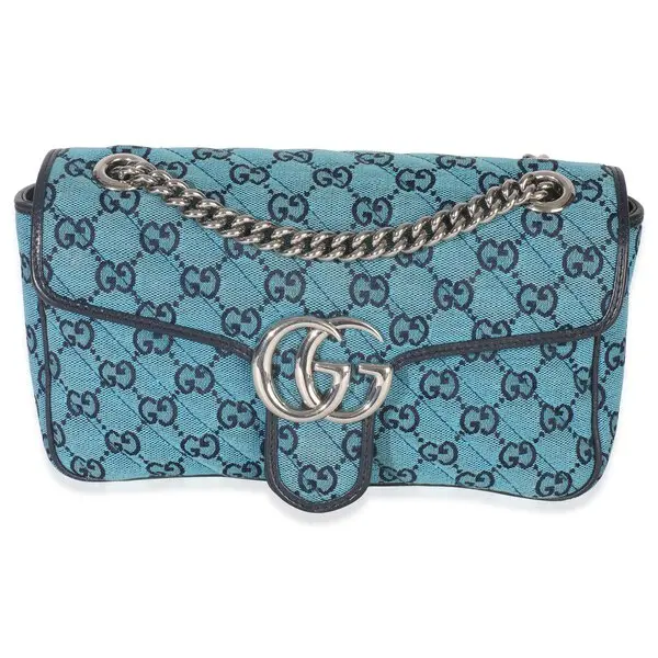 Gucci Gg Marmont Shoulder Bag - Blue