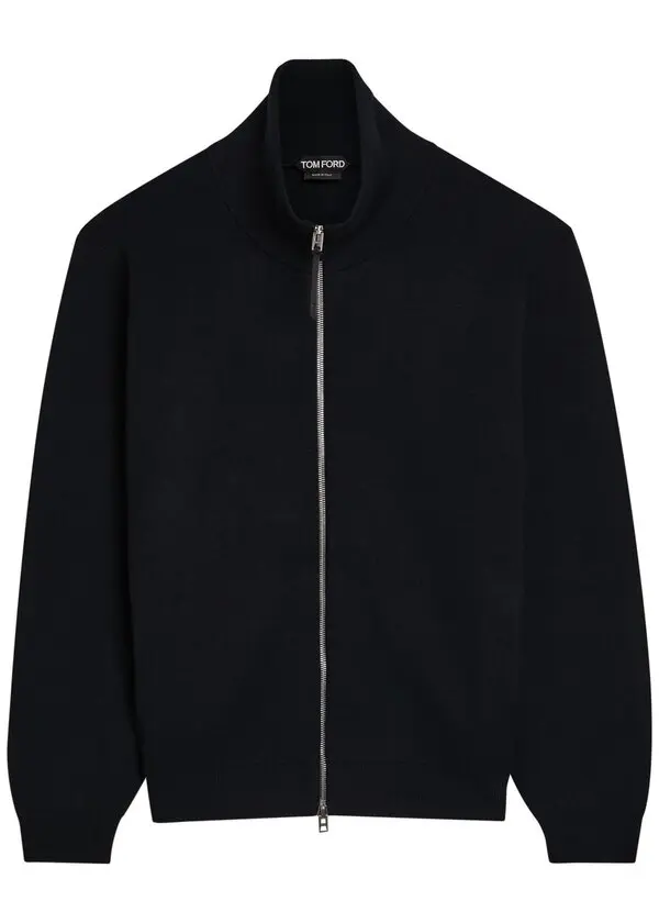 TOM FORD High-neck Wool-blend Jacket