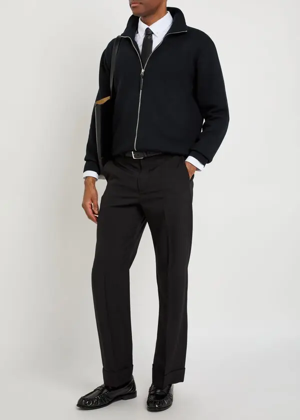 TOM FORD High-neck Wool-blend Jacket