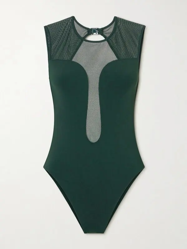 ERES Unique Open-back Swimsuit - Green
