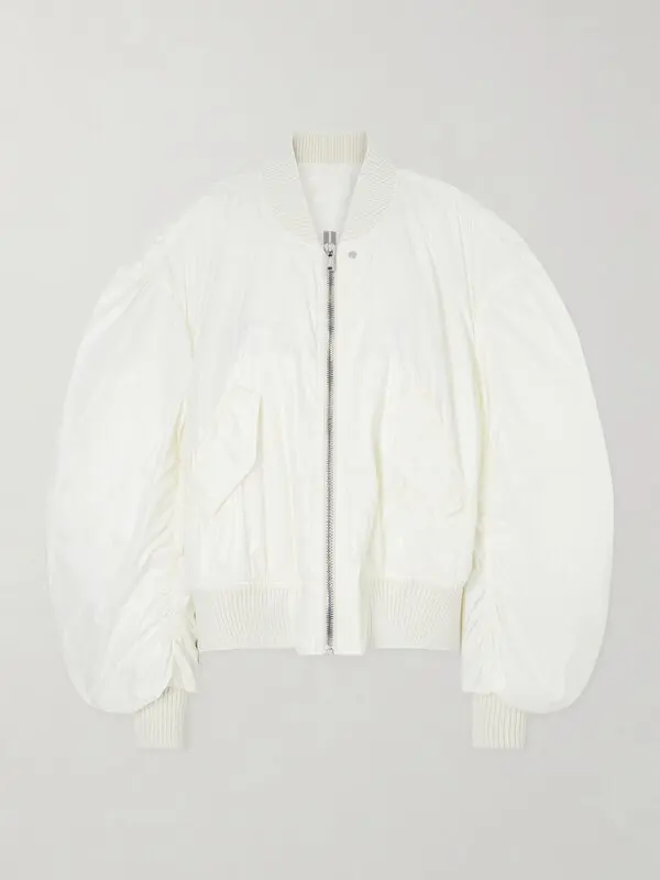 Rick Owens Shell Bomber Jacket - Neutrals
