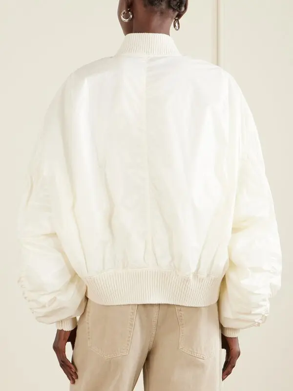 Rick Owens Shell Bomber Jacket - Neutrals