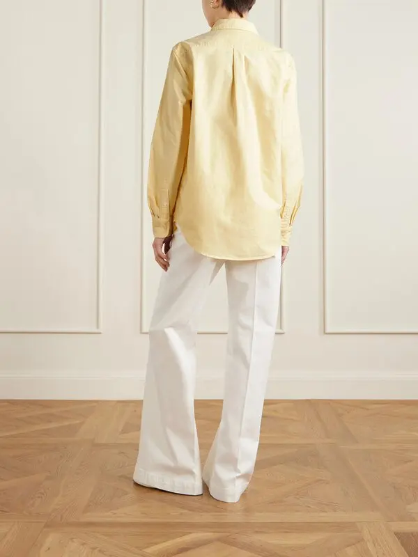 Polo Ralph Lauren Embroidered Cotton Oxford Shirt - Yellow