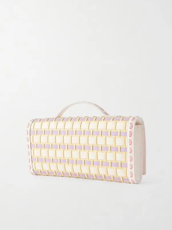ROGER VIVIER Belle Vivier Leather Clutch