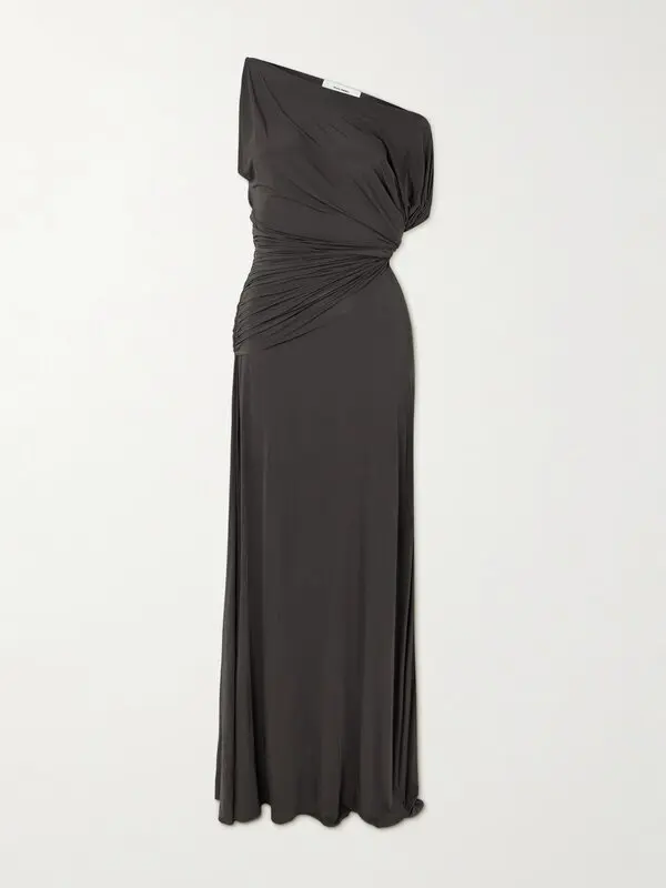 Alex Perry One-shoulder Draped Gown