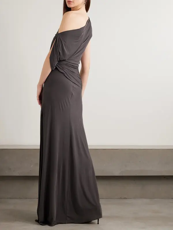Alex Perry One-shoulder Draped Gown
