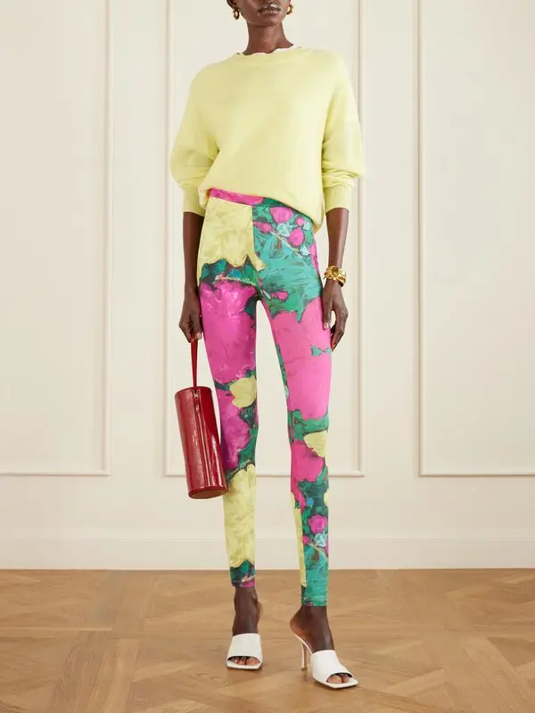 Balmain Printed Stretch-jersey Leggings