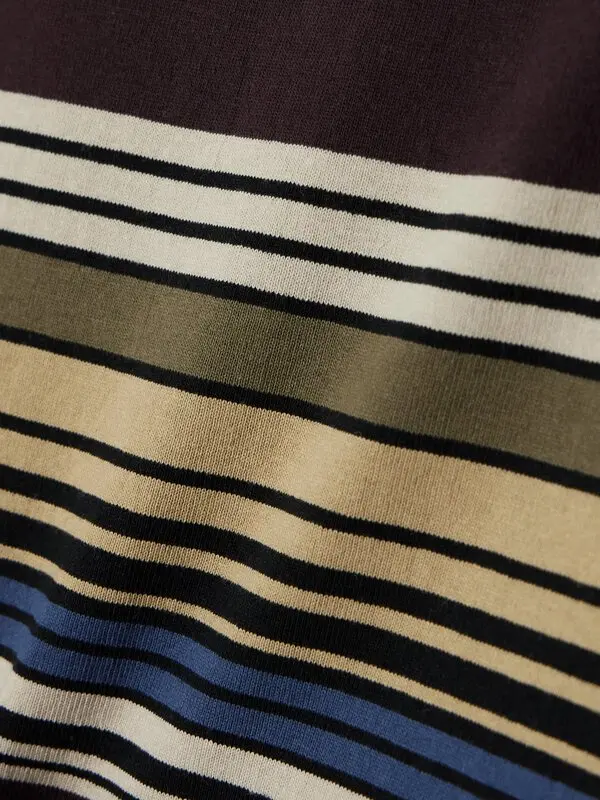 Sacai Striped Cotton Tank - Multi