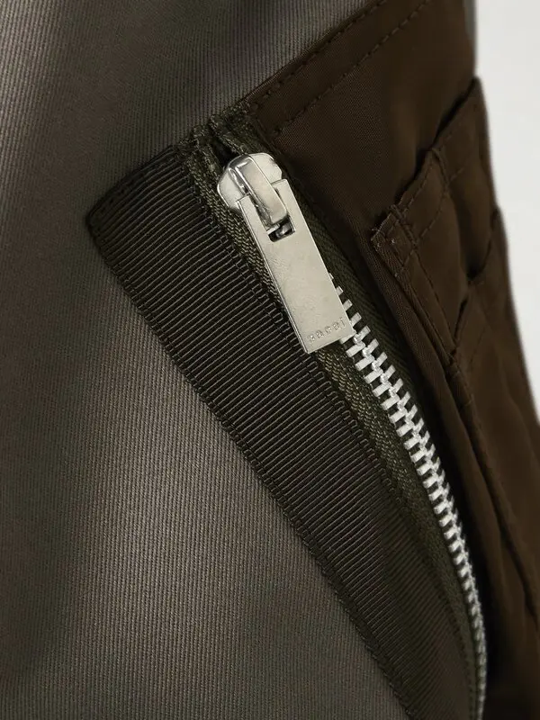 Sacai Cotton-canvas And Shell Bomber Jacket