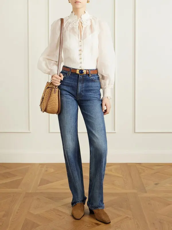 Etro Pony Medium Raffia Shoulder Bag - Brown