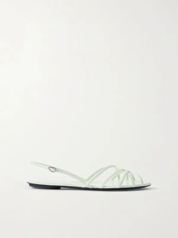 Proenza Schouler Uma Leather Slingback Sandals - Green