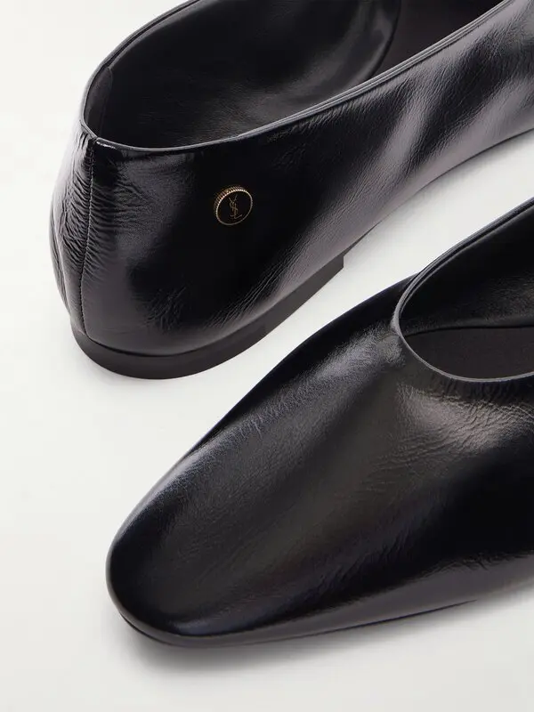 Saint Laurent Sao Leather Ballet Flats