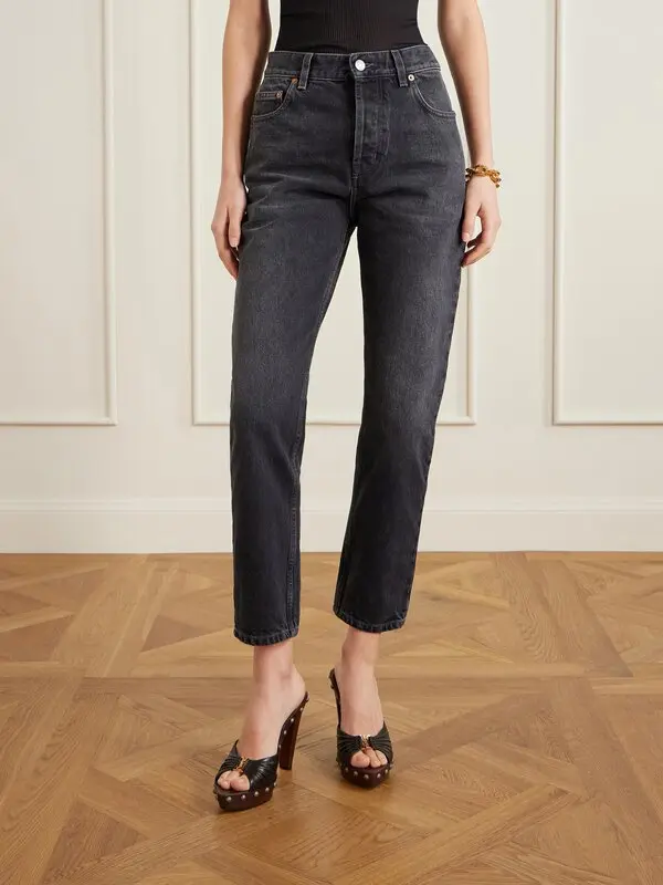 Saint Laurent High-rise Slim-leg Jeans
