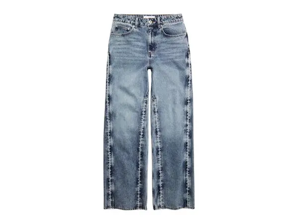 H&m X Glenn Martens Wide Leg Side-slit Jeans