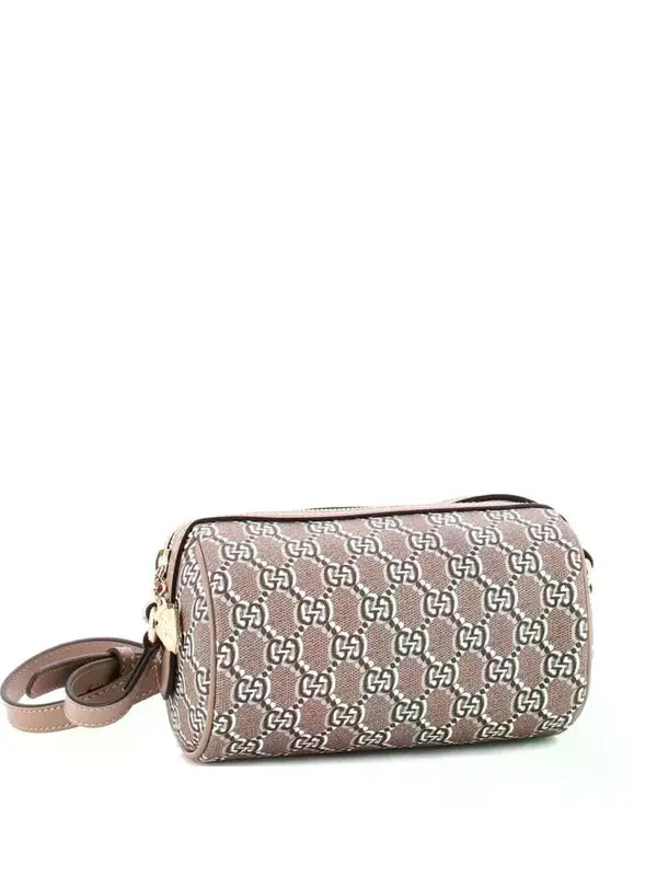 Gucci Cylindrical Gg Shadow Coated Canvas Mini Shoulder Bag