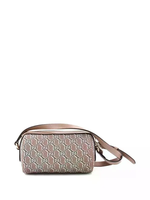 Gucci Cylindrical Gg Shadow Coated Canvas Mini Shoulder Bag
