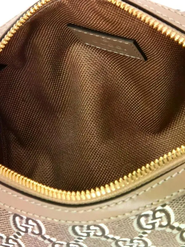 Gucci Cylindrical Gg Shadow Coated Canvas Mini Shoulder Bag