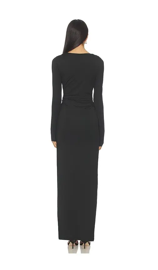 SNDYS. Ashley Scoop Neck Maxi Dress - Black