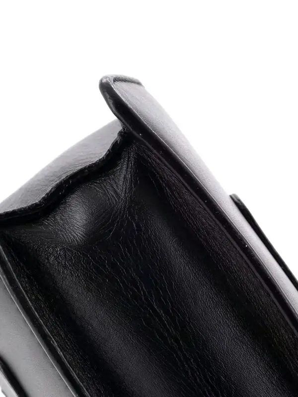 BVLGARI Serpenti Forever Square Leather Shoulder Bag - Black