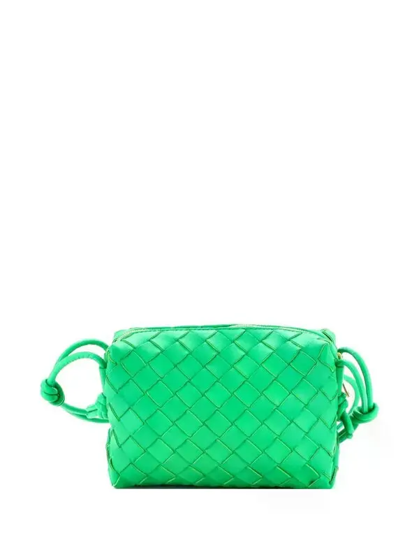 Bottega Veneta Loop Intrecciato Nappa Mini Crossbody Bag - Green