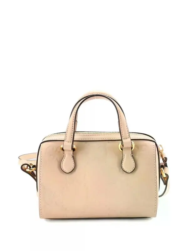 Gucci Convertible Top Handle Jumbo Gg Embossed Leather Mini Satchel