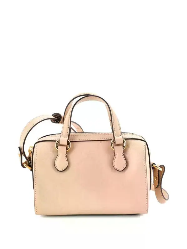 Gucci Convertible Top Handle Jumbo Gg Embossed Leather Mini Satchel