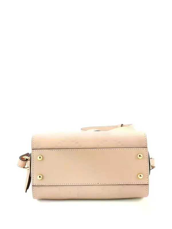 Gucci Convertible Top Handle Jumbo Gg Embossed Leather Mini Satchel