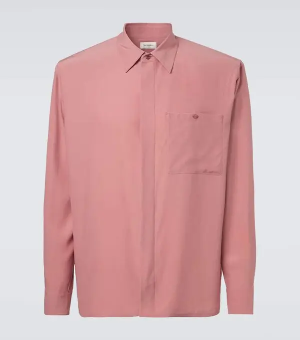 Saint Laurent Silk Crêpe Satin Shirt