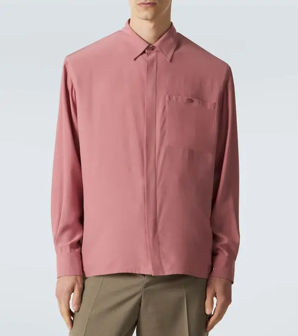 Saint Laurent Silk Crêpe Satin Shirt