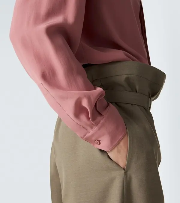 Saint Laurent Silk Crêpe Satin Shirt